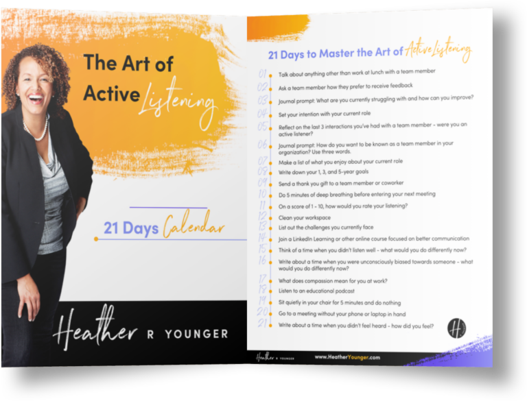 Art of Active Listening Resources - Heather R Younger
